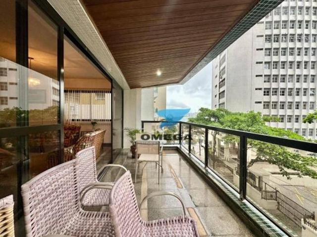 Apartamento beira mar à venda na praia da Pitangueiras no Guarujá I Omega Imoveis