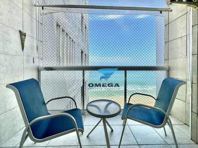 Apartamento beira mar à venda na praia das Pitangueiras no Guarujá I Omega Imoveis
