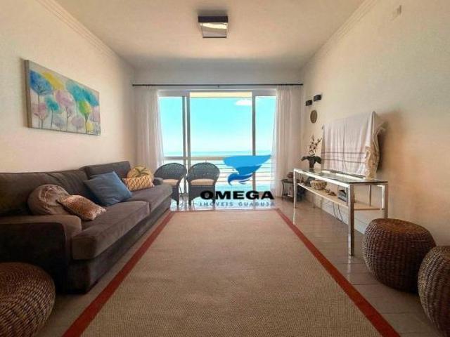 Apartamento beira mar à venda na praia das Pitangueiras no Guarujá I Omega Imoveis