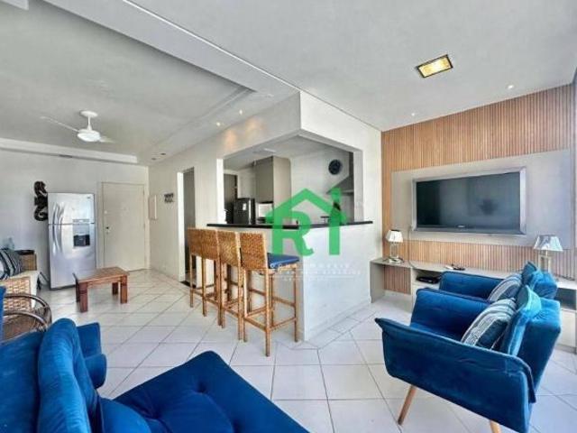 Apartamento beira mar, reformado, 1 dormitório, 2 vagas, lazer, Pitangueiras, Guarujá/SP