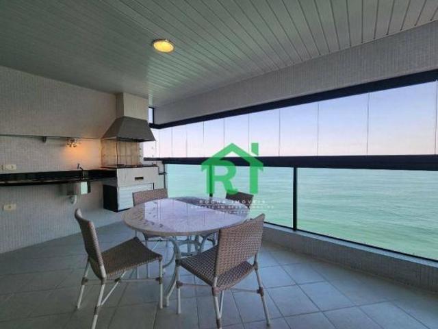 Apartamento Beira Mar, Varanda Gourmet, 3 Suítes, Lazer, 2 Vagas de Garagem, Pitangueiras, Guarujá/S