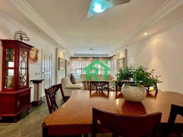 Apartamento beira mar, vista mar, 3 dormitórios 1 suíte 2 vagas, Pitangueiras, Guarujá/SP