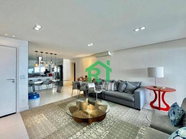 Apartamento à beira mar com 4 quartos 4 suítes, 3 vagas e lazer à venda na Enseada, Guarujá
