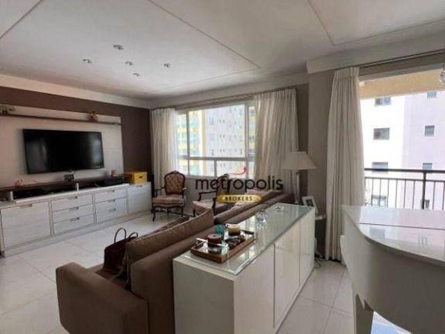 Apartamento Belíssimo com 3 dormitórios à venda, 108 m² por R$ 850.000 Jardim Bela Vista Santo A