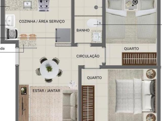 Apartamento, Bom Sossego, Ribeirão das Neves, MG