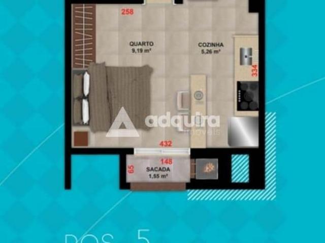 Apartamento central, excelente localização, à venda, Ponta Grossa, PR