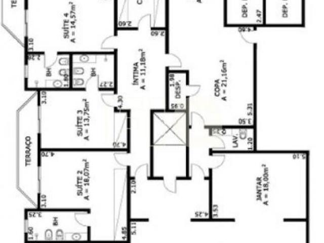 APARTAMENTO CHÁC. SANTA HELENA SANTA RITA ALTO DA BOA VISTA/SANTO AMARO Venda 350 m² 4 S