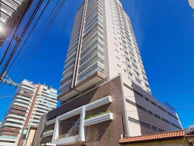Apartamento com 3 dorm, 2 vagas de gargem e varanda gourmet com vista para o mar na Guilhermina em P