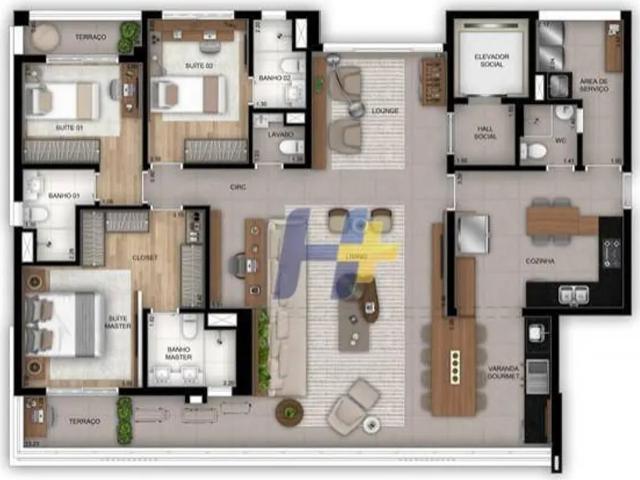 Apartamento à venda, 160 m² por R$ 4.450.000,00 Vila Nova Conceição São Paulo/SP