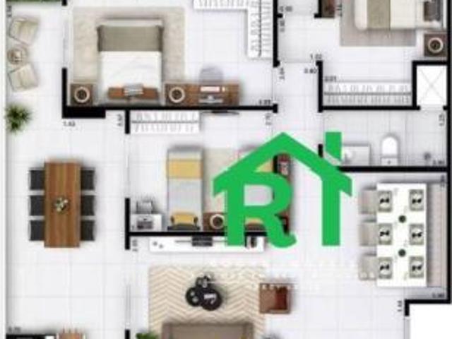 Apartamento com 3 dormitórios 2 suítes, 2 vagas, lazer, Caiçara, Praia Grande/SP