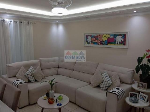 Apartamento com 3 dormitórios, 2 vagas de garagem, Vista Mar No Caiçara