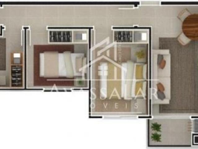 Apartamento com 3 dormitórios à venda no Edifício Ravena Fazenda Rio Grande PR