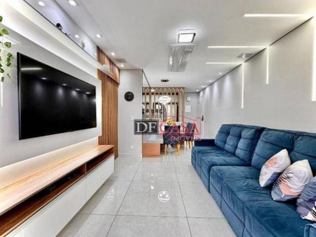 Apartamento com 3 dormitórios à venda, condomínio Raizes Guilhermina Vila Esperança São Paulo/SP