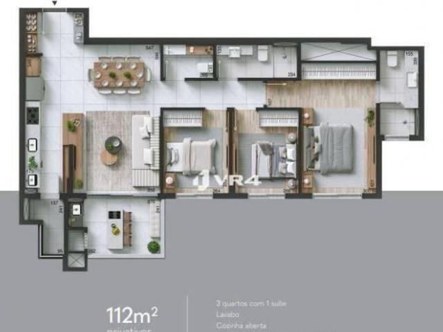 Apartamento com 3 dormitórios à venda, por R$ 1.820.000 Ahú Curitiba/PR