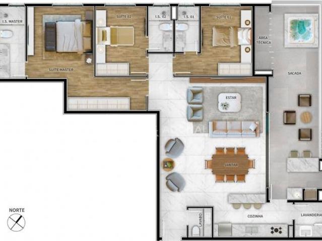 Apartamento com 3 dormitórios à venda por R$ 2.785.000,00 Centro Guaratuba/PR