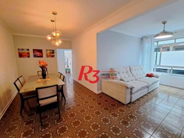 Apartamento com 3 dormitórios à venda, 140 m² por R$ 880.000,00 Ponta da Praia Santos/SP