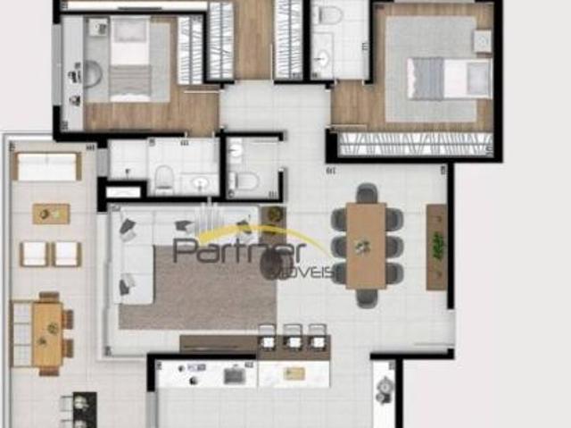 Apartamento com 3 dormitórios à venda, 141 m² por R$ 2.450.000,00 Bigorrilho Curitiba/PR