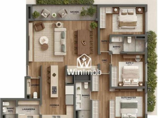 Apartamento com 3 dormitórios à venda, 142 m² por R$ 2.277.000,00 Auxiliadora Porto Alegre/RS