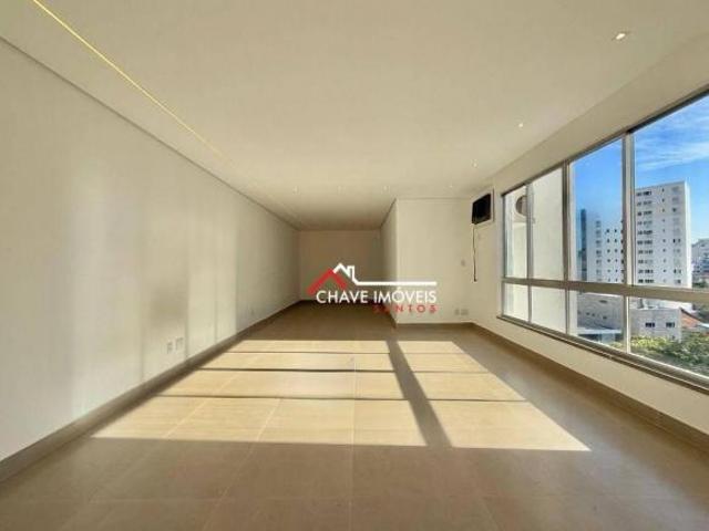 Apartamento com 3 dormitórios à venda, 145 m² por R$ 1.200.000,00 Ponta da Praia Santos/SP