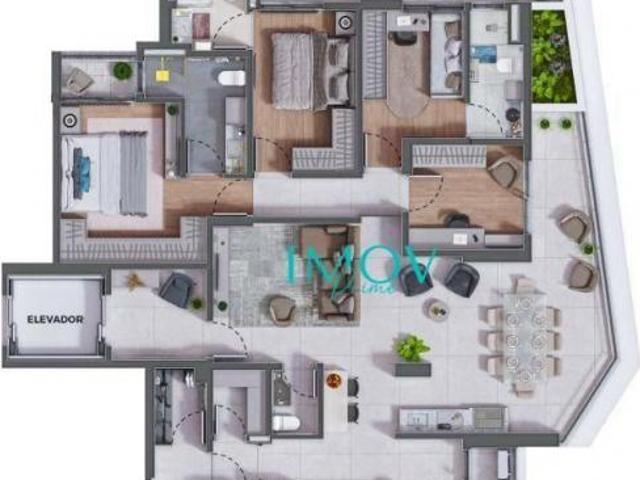 Apartamento com 3 dormitórios à venda, 149 m² por R$ 2.000.000 Jardim Aquarius São José dos Camp