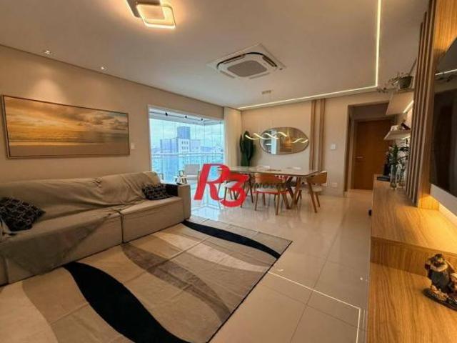 Apartamento com 3 dormitórios à venda, 154 m² por R$ 2.350.000,00 Embaré Santos/SP