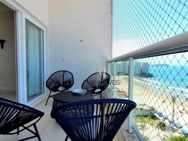 Apartamento com 3 dormitórios à venda, 155 m² Frente Total para o Mar Pitangueiras Guarujá/SP