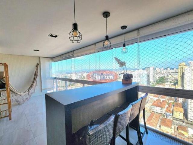 Apartamento com 3 dormitórios à venda, 155 m² por R$ 2.380.000,00 Embaré Santos/SP