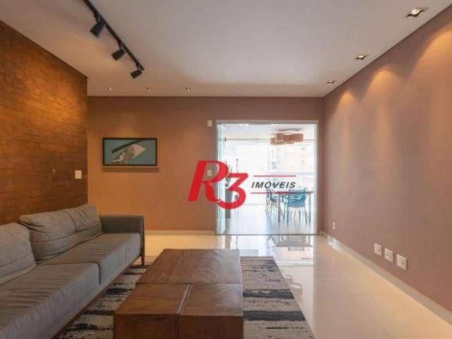 Apartamento com 3 dormitórios à venda, 155 m² por R$ 2.759.000,00 Ponta da Praia Santos/SP