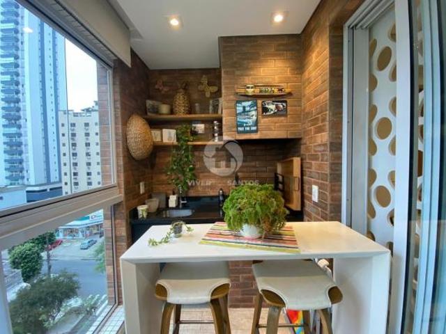 Apartamento com 3 dormitórios à venda, 159 m² por R$ 2.100.000,00 Embaré Santos/SP