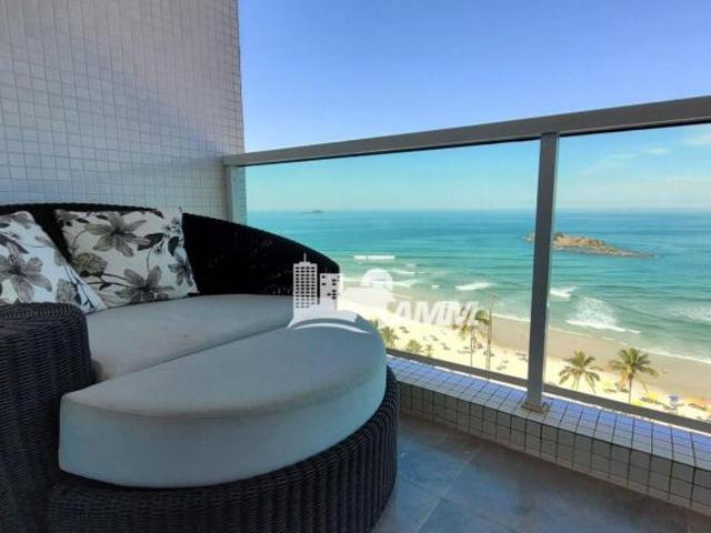 Apartamento com 3 dormitórios à venda, 160 m² por R$ 2.100.000 Praia das Pitangueiras Guarujá/SP