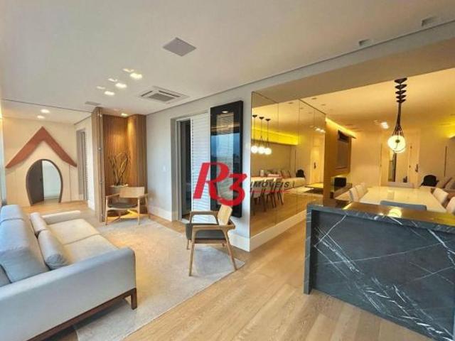 Apartamento com 3 dormitórios à venda, 177 m² por R$ 3.280.000,00 Boqueirão Santos/SP
