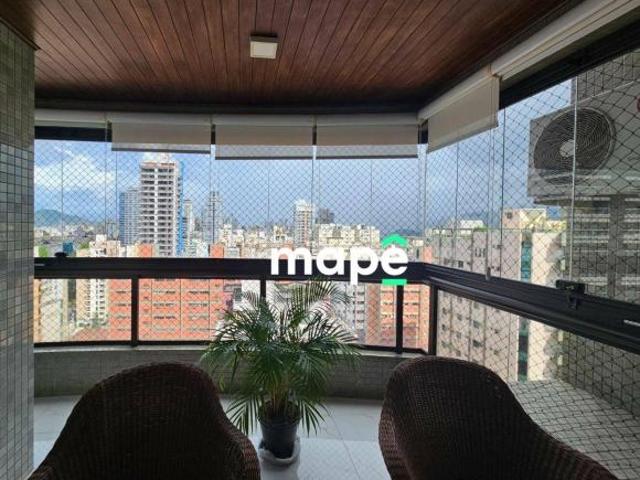 Apartamento com 3 dormitórios à venda, 174 m² por R$ 2.800.000 Embaré Santos/SP