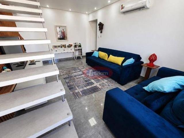 Apartamento com 3 dormitórios à venda, 176 m² por R$ 1.800.000,00 Aparecida Santos/SP