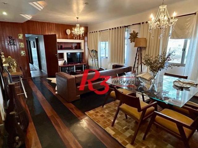 Apartamento com 3 dormitórios à venda, 182 m² por R$ 1.250.000,00 Boqueirão Santos/SP