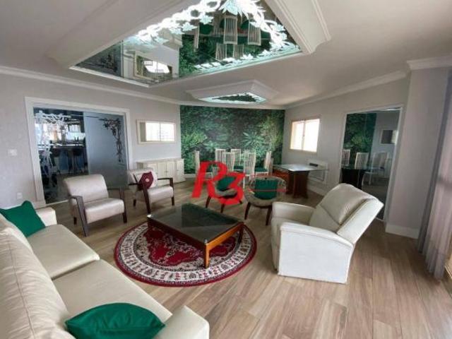 Apartamento com 3 dormitórios à venda, 185 m² por R$ 2.350.000,00 Aparecida Santos/SP