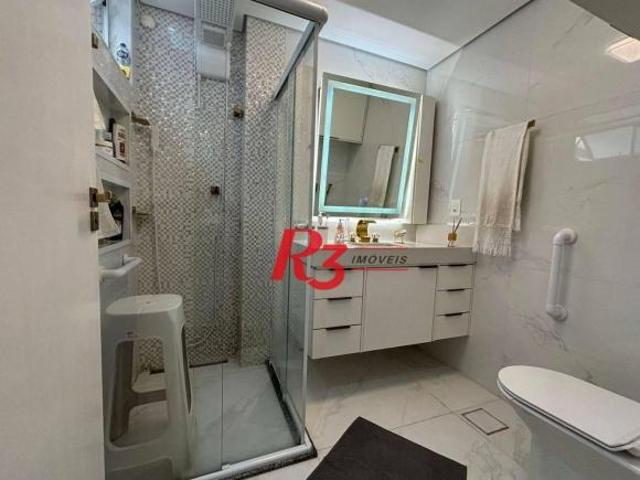 Apartamento com 3 dormitórios à venda, 188 m² por R$ 1.600.000,00 Boqueirão Santos/SP