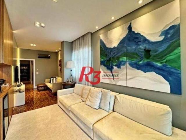 Apartamento com 3 dormitórios à venda, 188 m² por R$ 2.200.000,00 Boqueirão Santos/SP