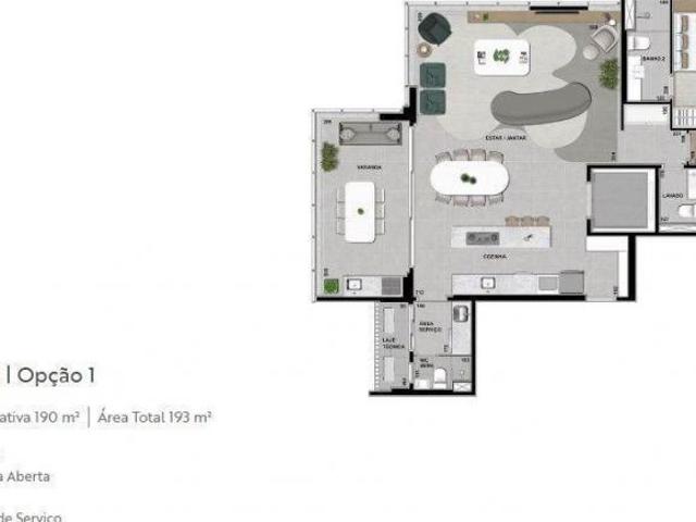 Apartamento com 3 dormitórios à venda, 193 m² Condomínio The Mark