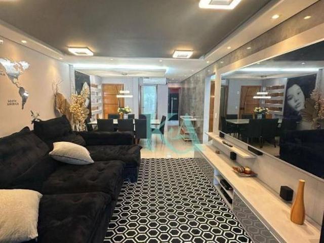 Apartamento com 3 dormitórios à venda, 197 m² por R$ 1.750.000 Aviação Praia Grande/SP