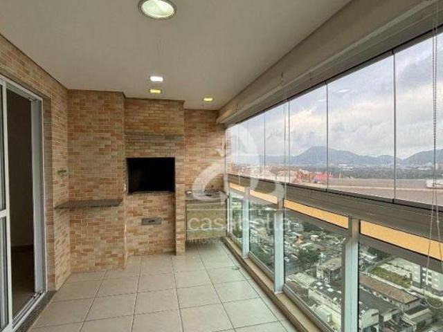 Apartamento com 3 dormitórios à venda, 103 m² por R$ 1.090.000 Ponta da Praia Santos/SP