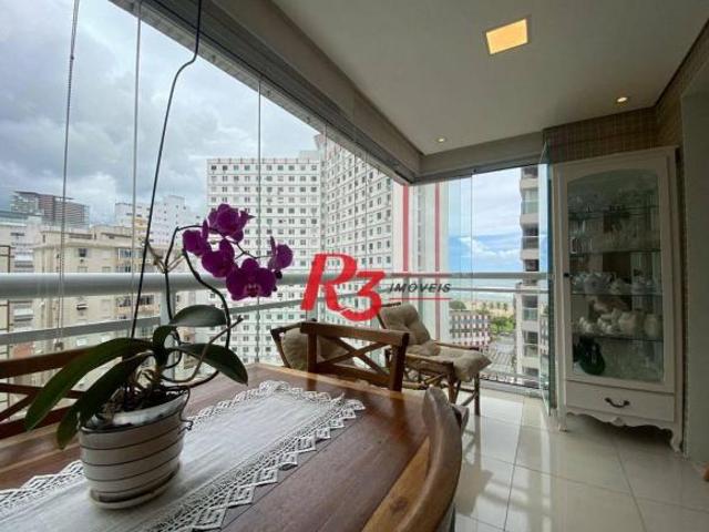 Apartamento com 3 dormitórios à venda, 100 m² por R$ 1.300.000,00 José Menino Santos/SP