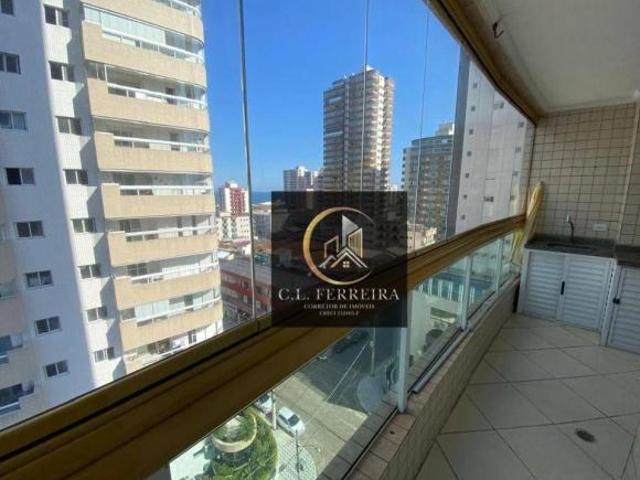 Apartamento com 3 dormitórios à venda, 100 m² por R$ 665.000,00 Tupi Praia Grande/SP