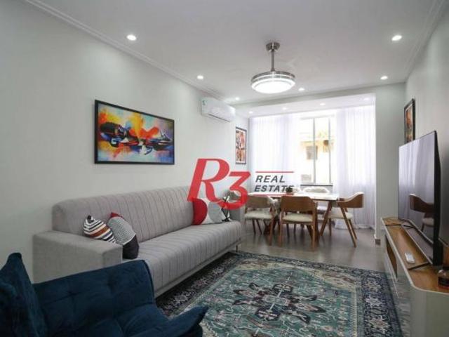 Apartamento com 3 dormitórios à venda, 100 m² por R$ 620.000,00 José Menino Santos/SP