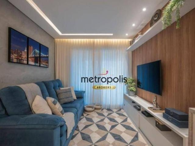 Apartamento com 3 dormitórios à venda, 102 m² por R$ 1.200.000,00 Santa Maria São Caetano do Sul