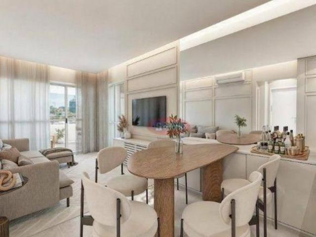 Apartamento com 3 dormitórios à venda, 102 m² por R$ 1.380.000,00 Aparecida Santos/SP
