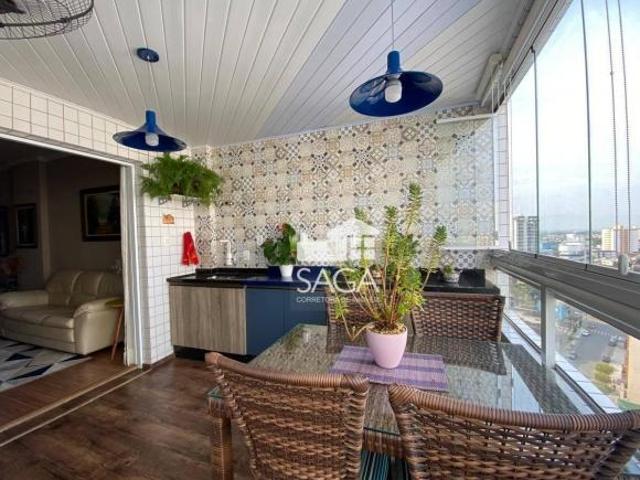 Apartamento com 3 dormitórios à venda, 102 m² por R$ 850.000,00 Vila Guilhermina Praia Grande/SP