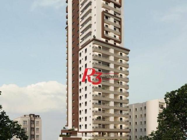 Apartamento com 3 dormitórios à venda, 107 m² por R$ 1.430.000,00 Boqueirão Santos/SP