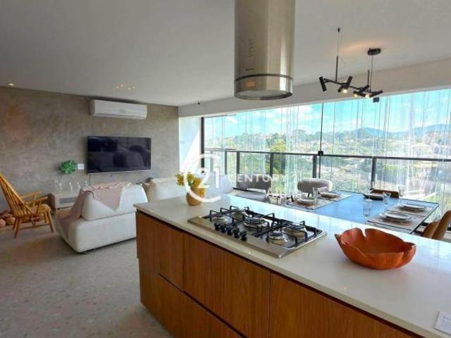 Apartamento com 3 dormitórios à venda, 107 m² por R$ 1.470.000,00 Empresarial 18 do Forte Baruer