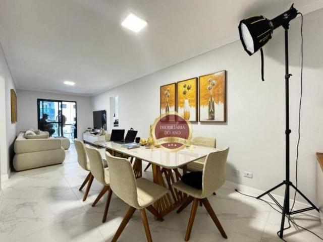 Apartamento com 3 dormitórios à venda, 104 m² por R$ 740.000,00 Canto do Forte Praia Grande/SP