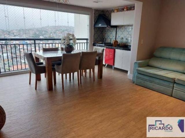 Apartamento com 3 dormitórios à venda, 106 m² por R$ 1.115.000,00 Jardim Flor da Montanha Guarul